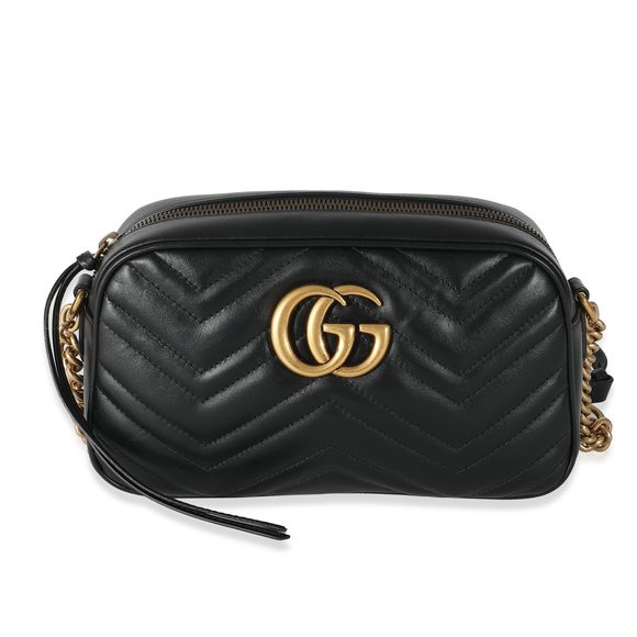 Gucci | Bags | Gucci Black Matelasse Small Gg Marmont Camera Bag | Poshmark